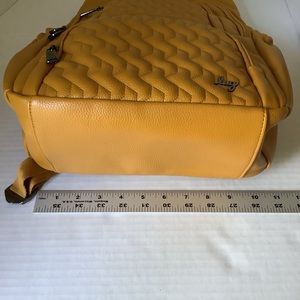 lug | Bags | Lug Hatchback Vegan Leather Backpack Amber Yellow New ...
